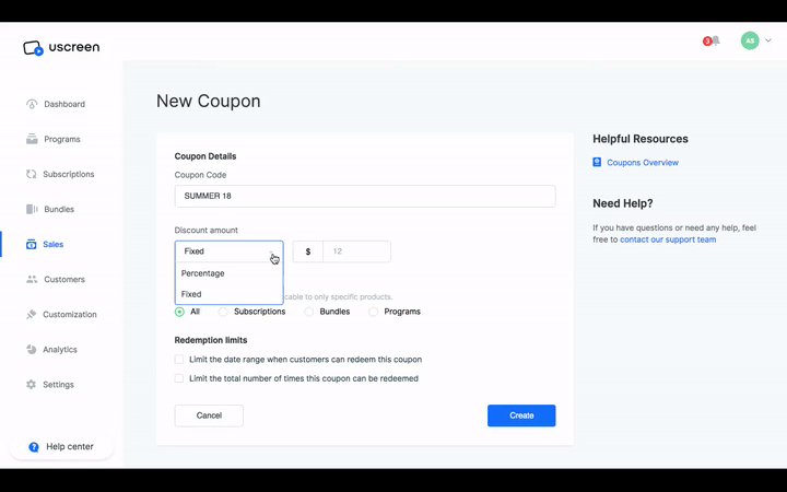 Product Update - We Gave Our Coupon Features a Facelift | Uscreen