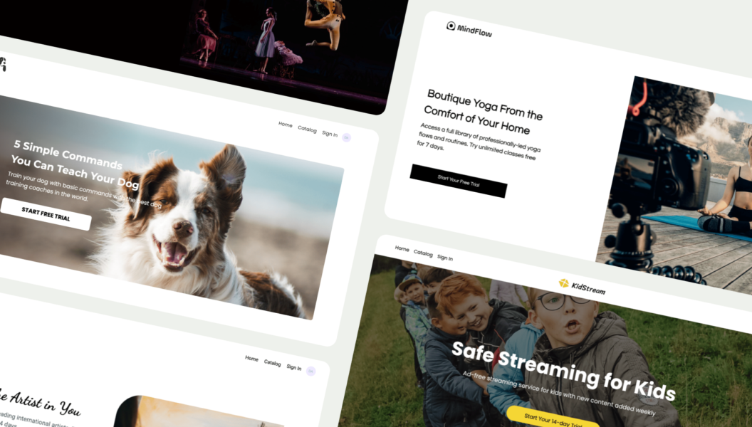 5 Essential Landing Pages For Your Video Streaming Website